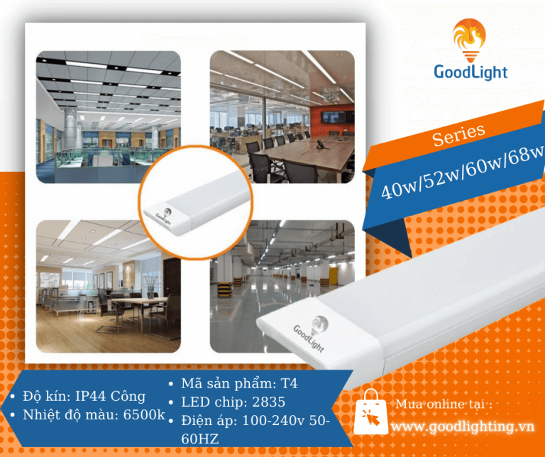 Đèn Tuýp Led Bán Nguyệt 1M2 52W T03